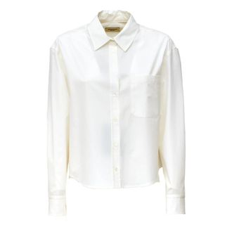 Max Mara Boxy Button-Front Shirt - - Blouses & Shirts - Damen - Wei&szlig; - M