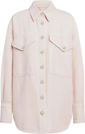 Dondup Femme, Blouses et Chemises, Rose, Taille: 38 FR Camicia over in bull