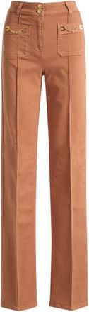 Elisabetta Franchi Femme, Pantalons, Brun, Taille: W28 Pantalone Mod Jeans