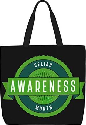 Generic Sac De Courses Sensibilisation &Agrave; La Maladie Coeliaque Sac Fourre Tout Femme R&eacute;utilisable Personnaliser Sacs &Agrave; Main, Pour Shopping, Burea, Tous Les Jou