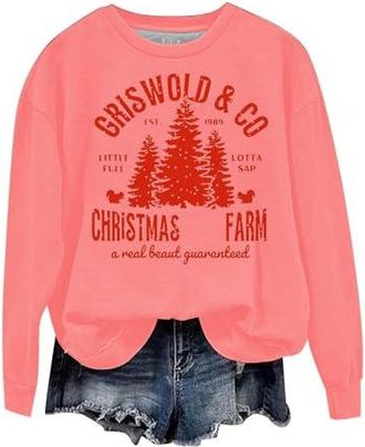 Generic HUIFUAO - Sweat-shirt de Noël pour femme, chandail de Père Noël pour femmes, chandail à manches longues pour femmes, hauts de Noël pour femmes, Z01 Ro