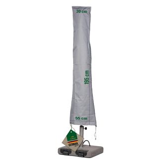 mehr Garten Sonnenschirm Schutzh&uuml;lle f&uuml;r runde Schirme bis &Oslash;350cm, eckige bis 260x260cm, grau, Oxford 600D Gewebe, Sonnenschirm Abdeckung wasserdicht, UV-best&auml;ndi