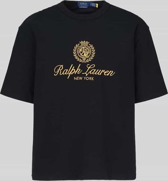 Polo Ralph Lauren T-Shirt mit goldfarbenem Logo-Print