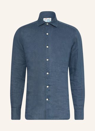 MC2 Saint Barth mc2 Saint Barth Resorthemd Pamplona Comfort Fit Aus Leinen blau