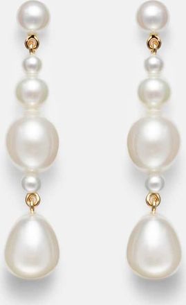 Sophie Bille Brahe Ohrringe Petite Amis De La Perle aus 14kt Gelbgold mit Süßwasserperlen