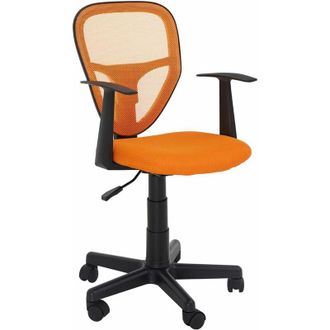 IDIMEX Chaise de bureau enfant ergonomique - Hauteur dassise r&eacute;glable 42-53 cm - Rev&ecirc;tement en maille pour ventilation - Roulettes adapt&eacute;es tapis