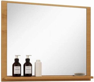 Badplaats Badplaats - Badezimmerspiegel Oliver 60 x 12 x 50 cm - Eiche - Spiegel mit h