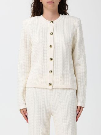 Twinset Cardigan &agrave; col ras du cou en m&eacute;lange de laine avec fermeture &agrave; boutons