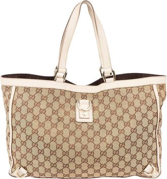 Gucci Crossbody Bags - Gucci GG Monogram Abbey Handbag - Gr. unisize - in Braun - f&uuml;r Damen