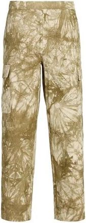 H&eacute;las. Pantalon cargo en coton m&eacute;lang&eacute;