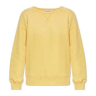 Acne Studios Washed Logo Sweatshirt - - Sweatshirts & Hoodies - Damen - Gelb - M