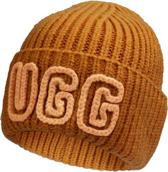 UGG Damen Chunky Crafted Rib Beanie, Dekorativ, Einheitsgr&ouml;&szlig;e