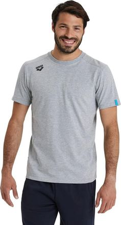 Arena Herren Team Unisex Panel T-shirt T Shirt, Medium Grey Heather, S EU