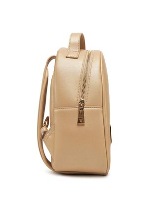 Moschino Womens Logo Lettering Backpack Beige Bags > Backpacks