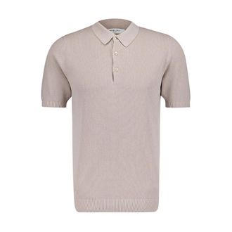 Boglioli Taupe Baumwollpolo - - Tops - Herren - Beige - M