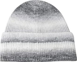 Generic Bonnet thermique en tricot unisexe avec doublure bross&eacute;e - Chapeau dhiver d&eacute;contract&eacute; pour homme, blanc, Taille unique