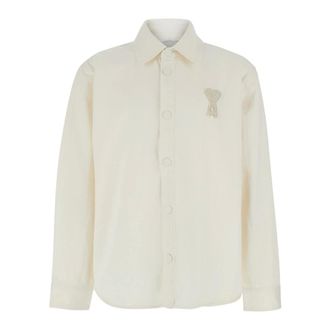 Ami Femme, Blouses et Chemises, Blanc, Taille: 40 FR Ami De Coeur Overshirt