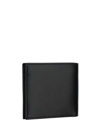 Saint Laurent Mens Leather Wallet Black Calf Bos Taurus