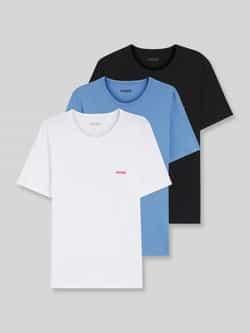 HUGO BOSS Regular Fit T-Shirts aus reiner Baumwolle im 3er-Pack