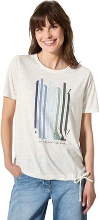 Cecil T-Shirt pour Femme, Vanilla White, XL