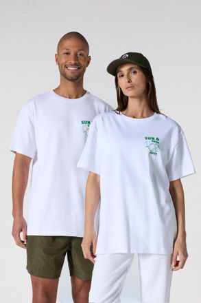 Jott T-shirt col rond mixte imprim&eacute; Blanc Samet - Taille XL