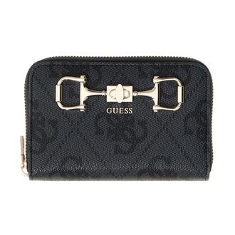Guess Femme, Accessoires, Noir, Taille: ONE Size Karnilla Logo Slg Lr Wallet