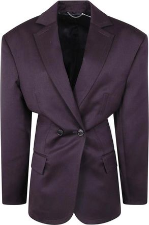 Magda Butrym Femme, Vestes, Violet, Taille: 38 FR Blazer Crois&eacute; Tailleur