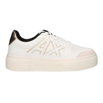 A|X Armani Exchange Polyester-Sneaker mit Logo-Detail - - Shoes - Damen - Wei&szlig; - 36 1/2 EU