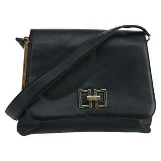 Ferragamo Sac bandouli&egrave;re en cuir Pre-owned - Femme - Pre-owned - Noir - Taille: ONE Size