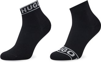 HUGO BOSS Lange Socken HUGO Logo 50469291 Schwarz