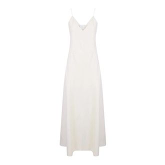 Eleventy &Auml;rmelloses langes Kleid - - Dresses - Damen - Wei&szlig; - 2XL