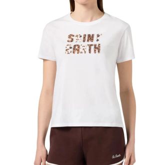 MC2 Saint Barth Femme, Tops, Blanc, Taille: 38 FR T-shirt Emilie in cotone