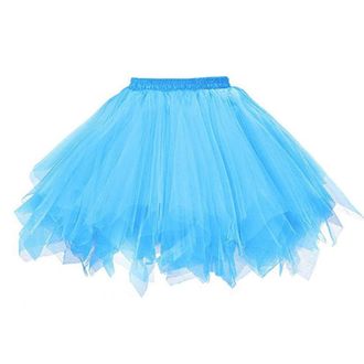 Generic Damen Karneval Kost&uuml;m T&uuml;llrock 50er Rockabilly Petticoat Tutu Unterrock Rock Kurz Ballett Tanzkleid Ballkleid Abendkleid Gelegenheit Zubeh&ouml;r