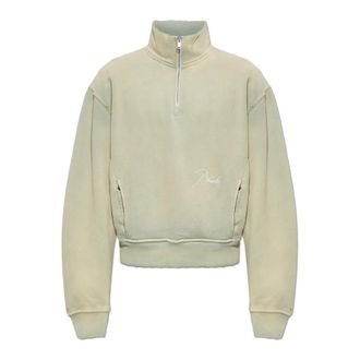 Rhude Sweatshirt mit besticktem Logo - - Sweatshirts & Hoodies - Herren - Gr&uuml;n - L