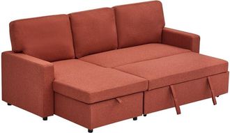 Best Mobilier Bestmobilier - Meiya - canapé dangle réversible 4 places convertible avec coffre en tissu