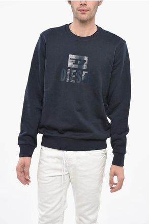 Diesel Crew Neck Brushed Cotton Sweatshirt with Ton sur Ton Logo size 3xl