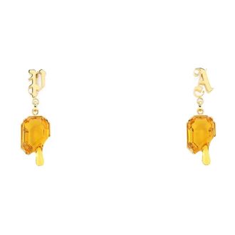 Palm Angels Ohrringe - - Accessories - Damen - Gelb - ONE SIZE