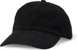 Amazon Essentials Damen Baseballkappe aus gewaschener Baumwolle, Schwarz, Einheitsgr&ouml;&szlig;e