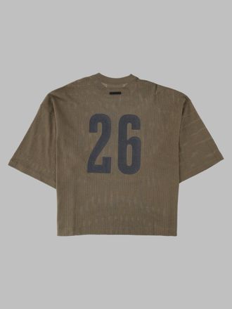Fear of God Logo-Print Cotton T-Shirt - Green
