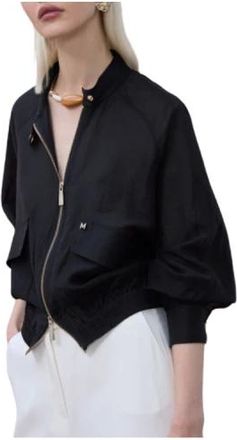 Lola Casademunt Femme, Vestes, Noir, Taille: 36 FR Ms2602022 Bomber Jacket