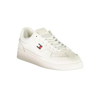 Tommy Hilfiger Leather and Polyurethane Sneaker - White