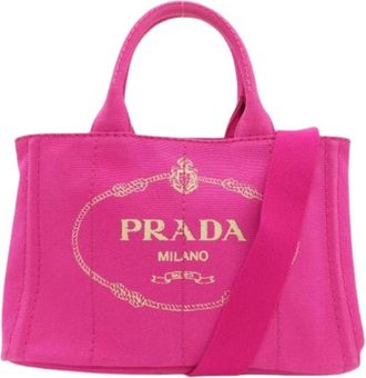 Prada Pre-owned Canapa Tote Bag - - Pre-owned - Damen - Rosa - ONE SIZE