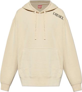 Diesel Homme, Sweatshirts et sweats &agrave; capuche, Beige, Taille: M S-Macs-Hood-T2 Sweat &agrave; capuche