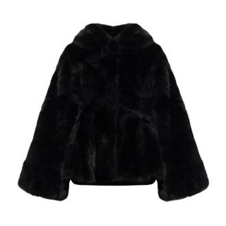 Rotate Kunstpelzjacke - - Jackets - Damen - Schwarzk - M
