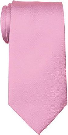 Retreez Cravate unie en microfibre tiss&eacute;e pour homme 8 cm, rose, taille unique
