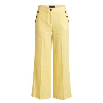 Trussardi Pantalon Large - Femme - Pantalons - Jaune - Taille: 38 FR