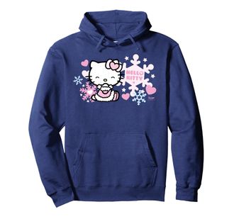 Hello Kitty Charmmy Love Hearts Sweet Valentines Retro XOXO Pullover Hoodie