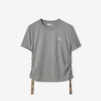 Burberry Festival-T-Shirt aus Baumwolle, Size: XS