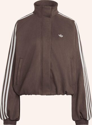 adidas Originals Adidas Originals Blouson In Lederoptik braun