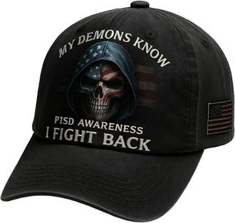 Generic Casquette de baseball vintage - Casquette r&eacute;glable en coton - Accessoire de sport tendance - Protection confortable - Pour les voyages, les activit&eacute;s 